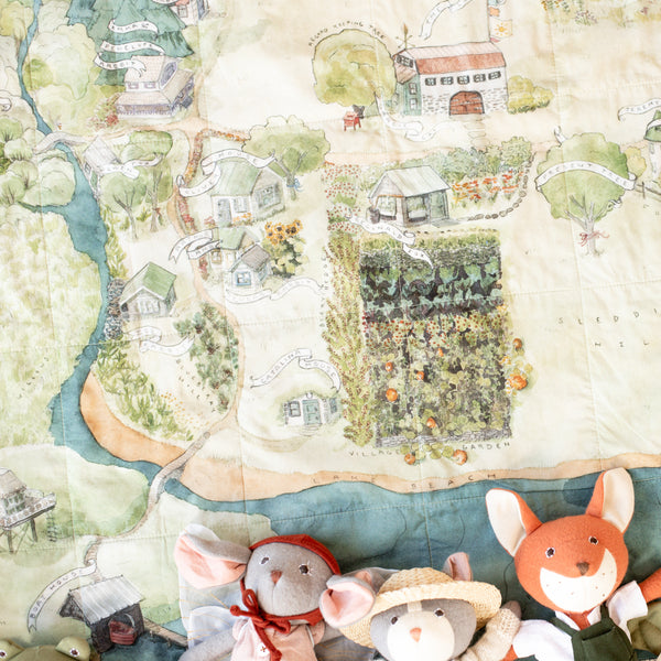 Map Tapestry Play Quilt | Hazel Village