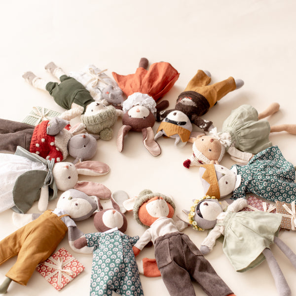 Butternut Squash Suspender Pants for Dolls | Hazel Village